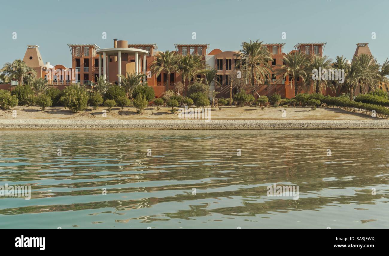 El Gouna resort on the Red Sea coast in Egypt landscape of El Gouna ...