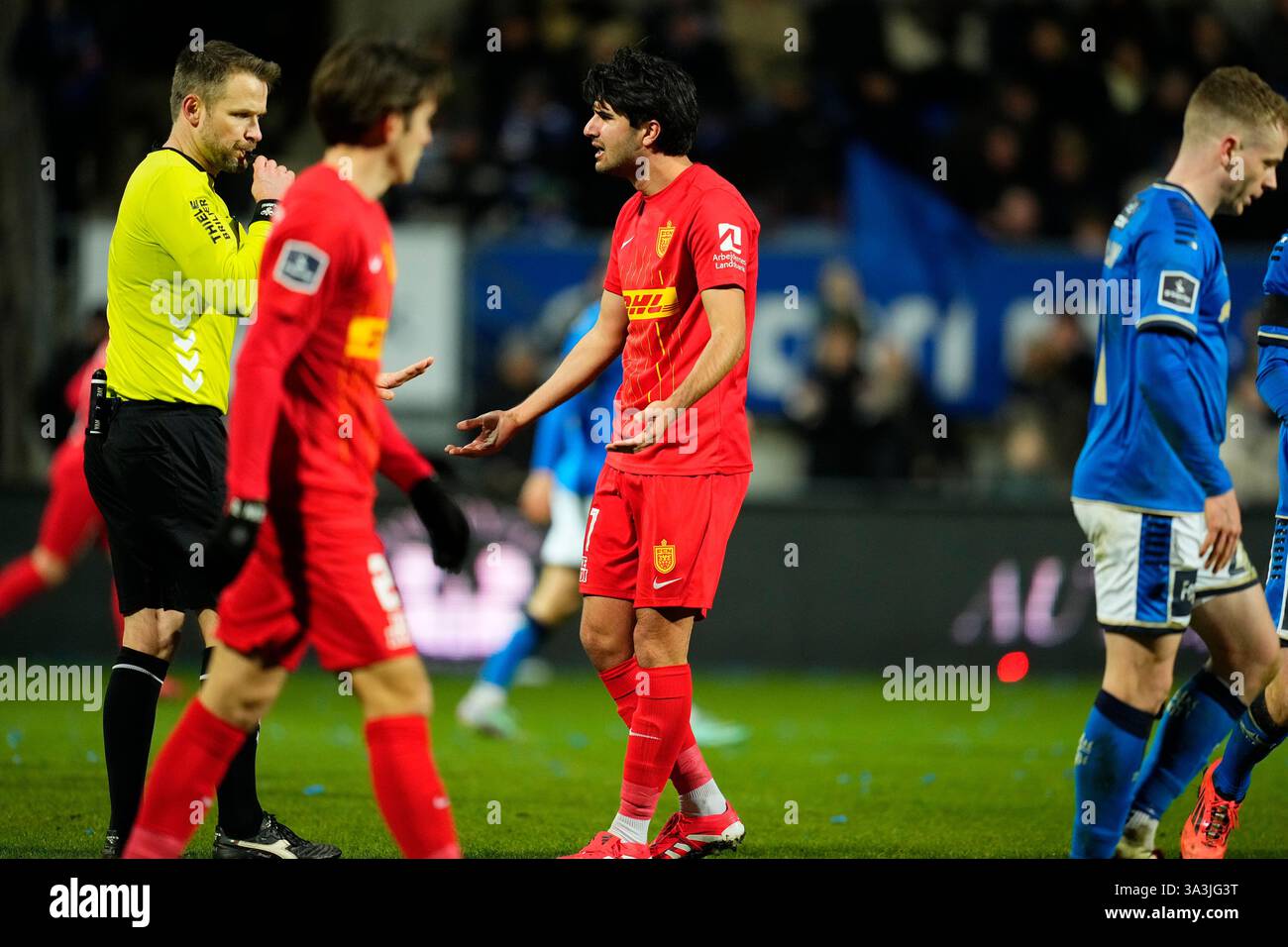Lyngby, Denmark. 16th Mar, 2025. Superligakampen mellem Lyngby Boldklub ...