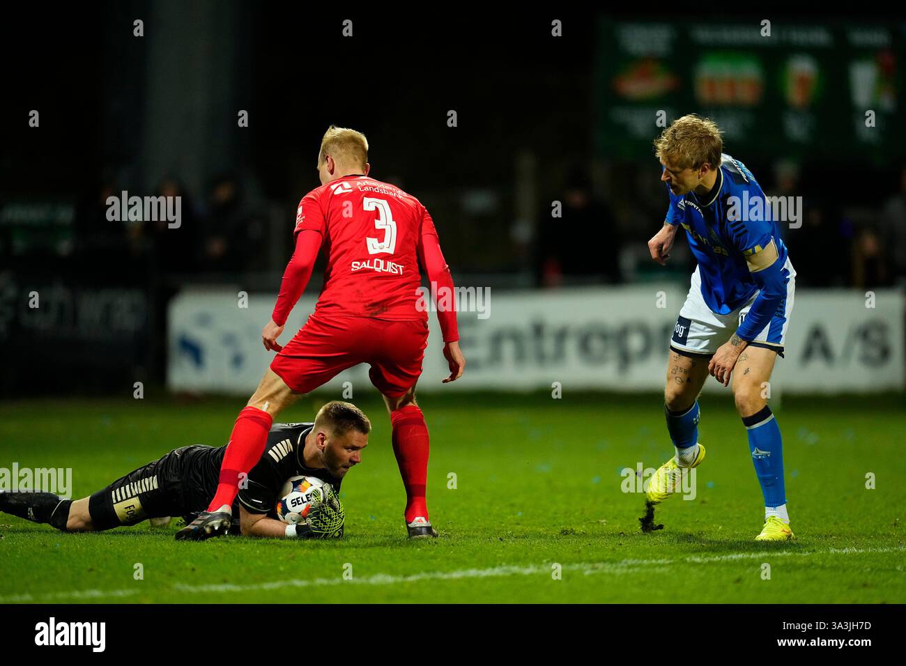 Lyngby, Denmark. 16th Mar, 2025. Superligakampen mellem Lyngby Boldklub ...