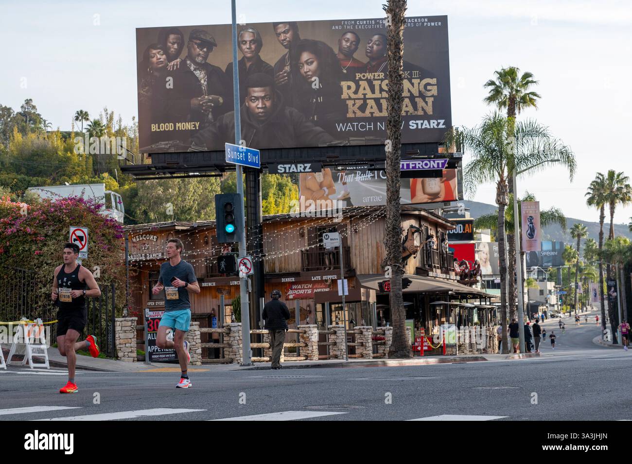 Los Angeles, USA. 16th Mar, 2025. 2025 Los Angeles Marathon/Mile 14 ...