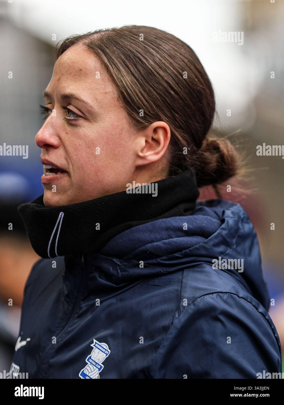 Birmingham, England, March 16th 2025: Birmingham City head coach Amy ...