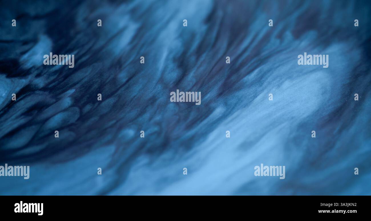 Color ripple ink. Underwater texture. Defocused blue smoke water wave ...