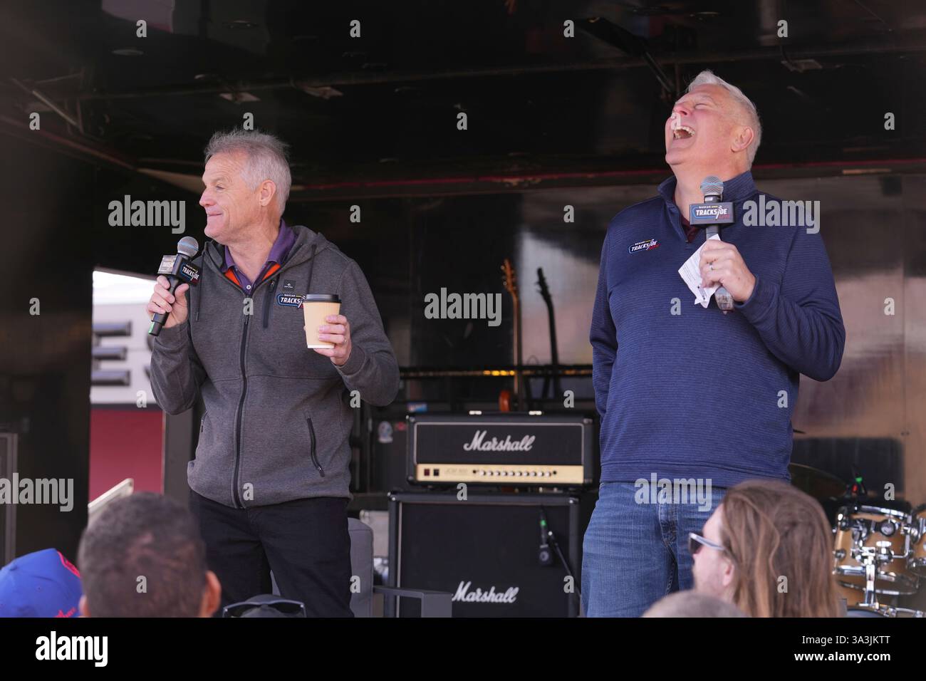 LAS VEGAS, NV - MARCH 16: (L-R) Kenny Wallace and John Roberts host ...