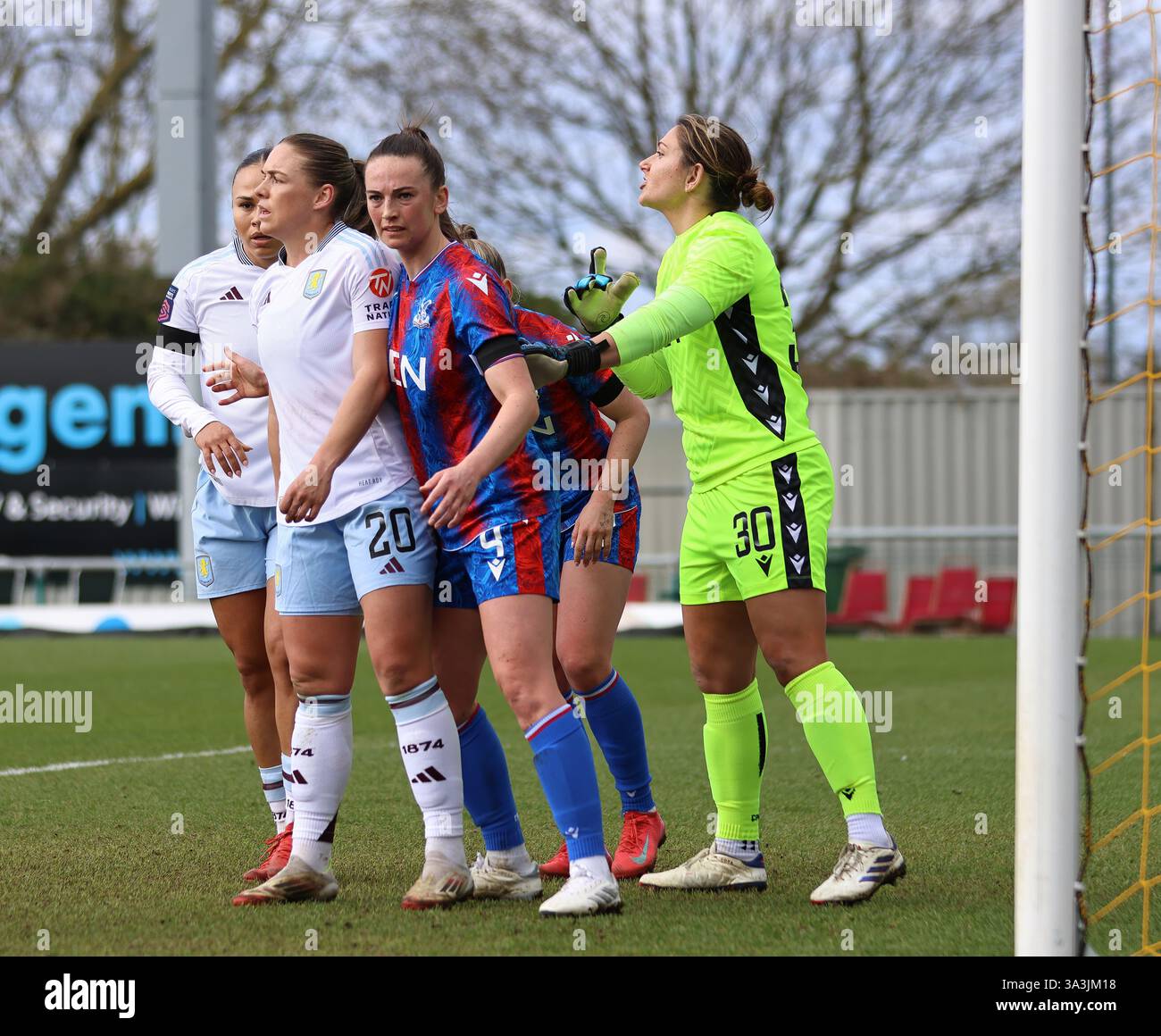 London, England, on 16 March 2025. Shae Yanez (Crystal Palace 30) and ...