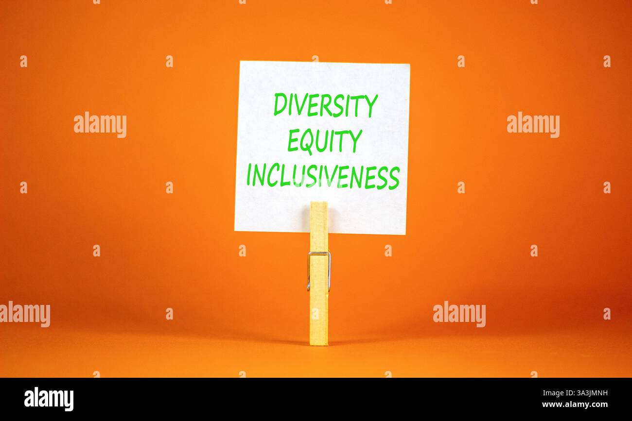 DEI diversity equity inclusiveness symbol. Concept words Diversity ...