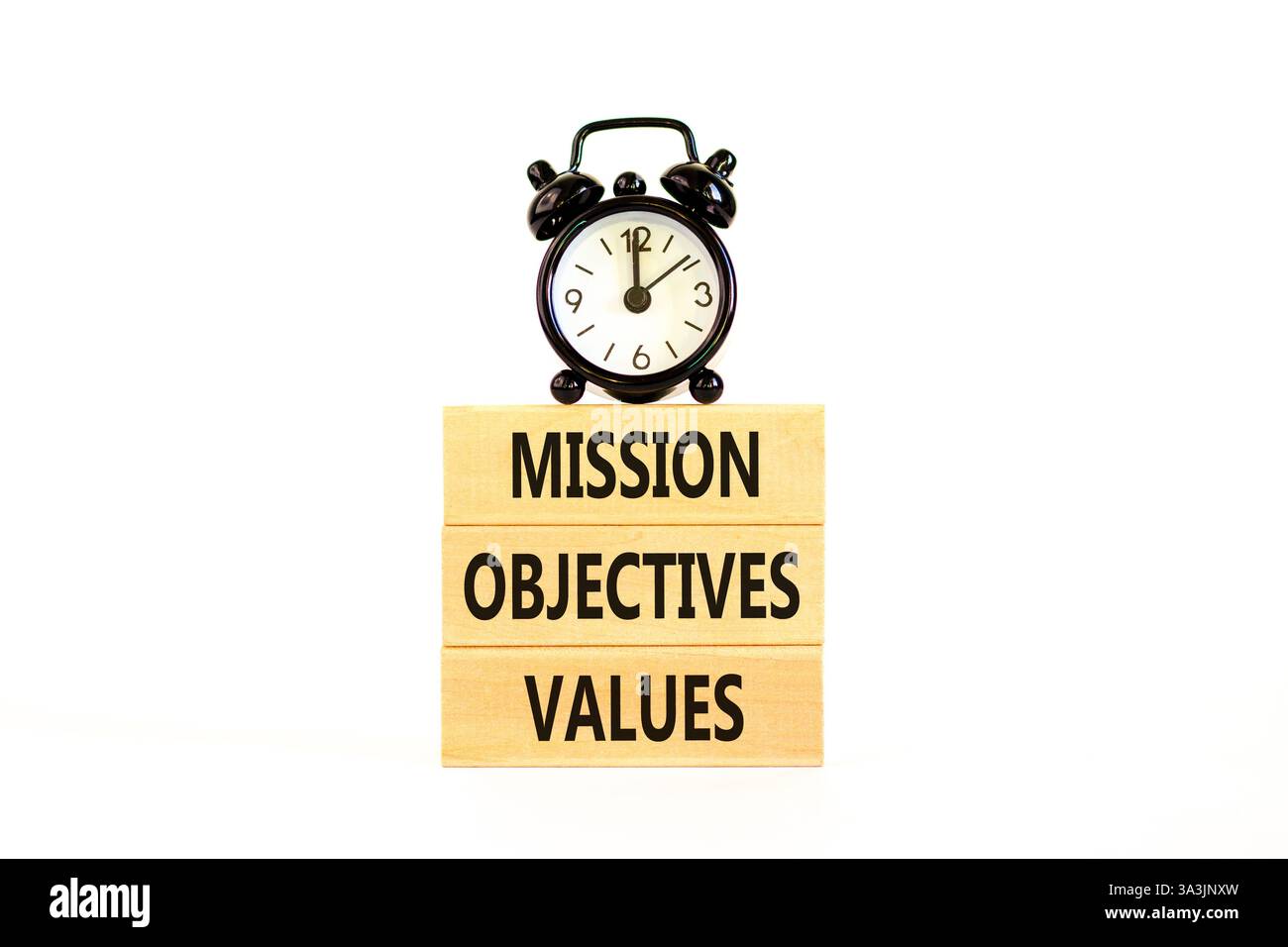 Mission objectives values symbol. Concept words Mission Objectives ...