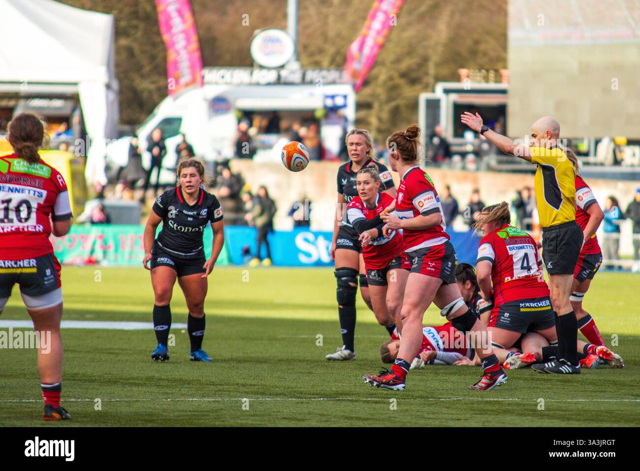 London, UK, 16th March 2025 Gloucester-Hartpury scrum half Natasha "Mo ...