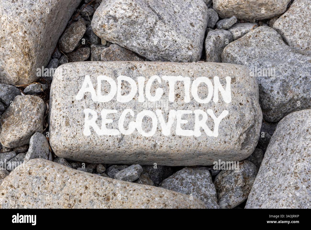 Addiction recovery symbol. Concept words Addiction recovery on ...