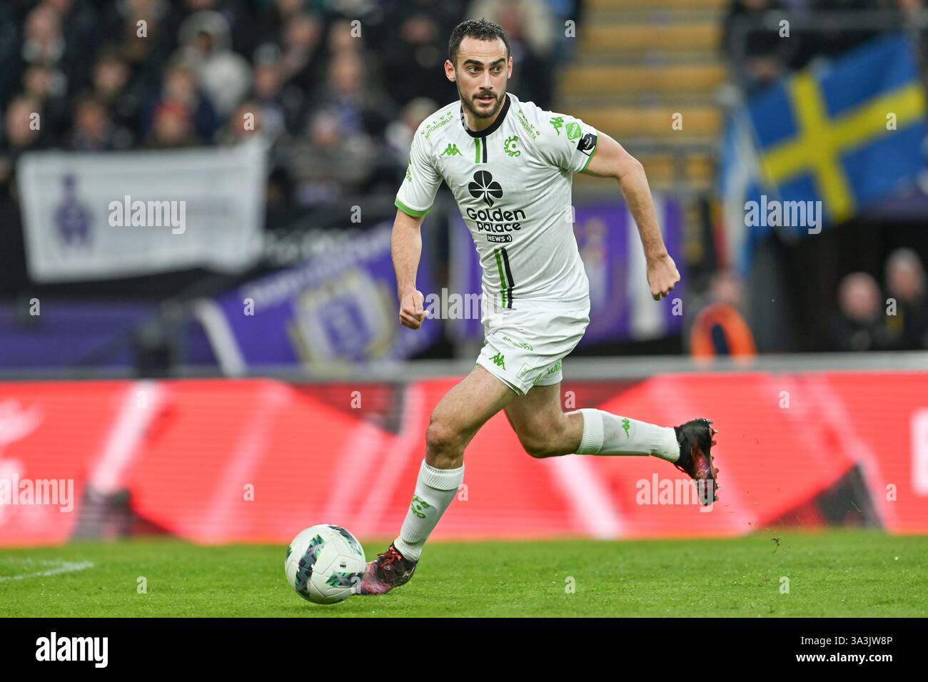 Lucas Perrin (5) of Cercle pictured during the Jupiler Pro League ...