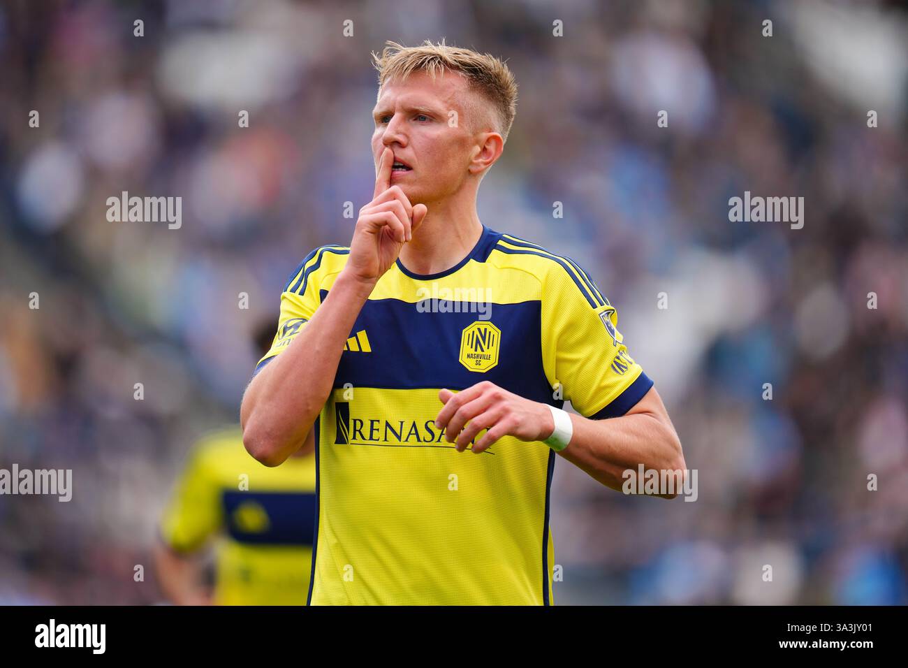 Chester, Pennsylvania, USA. 16th Mar, 2025. Nashville SC Forward Sam ...