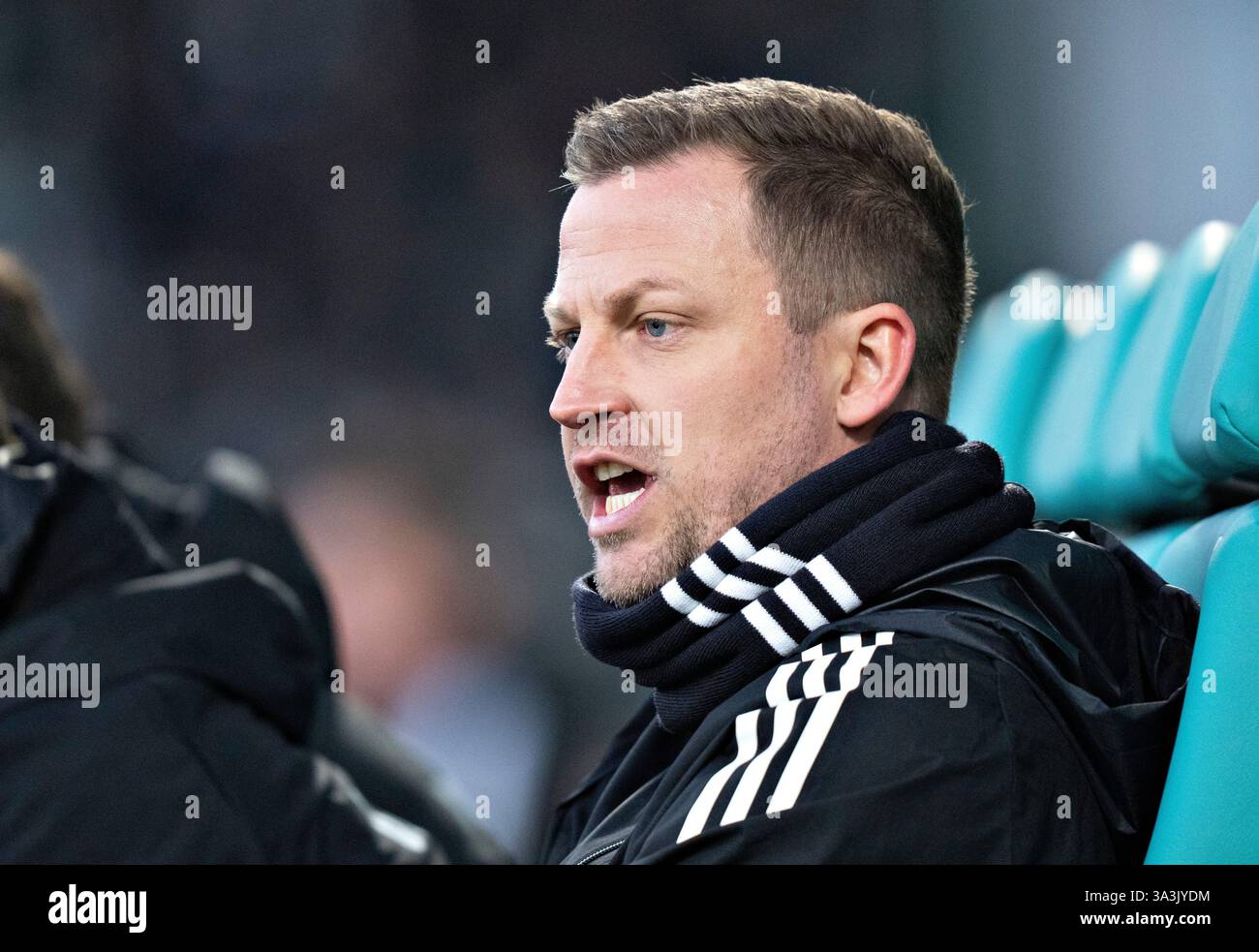 Viborg, Denmark. 16th Mar, 2025. FC Copenhagen's coach Jacob Neestrup ...