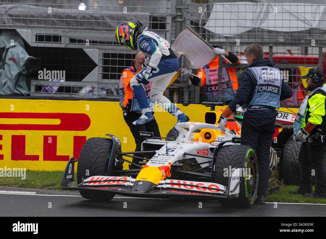 Melbourne, Australia, 16 March, 2025. Isack Hadjar (FRA) driving for ...