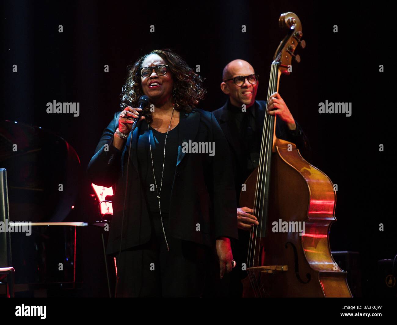 Brno, Czech Republic. 16th Mar, 2025. American singer Dianne Reeves ...