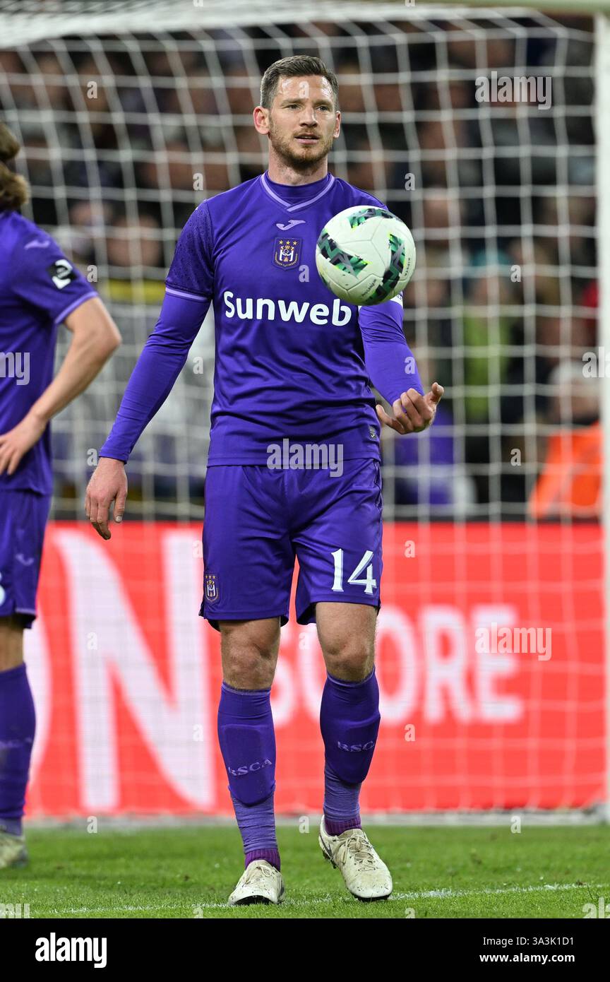 Jan Vertonghen (14) of Anderlecht pictured during the Jupiler Pro ...