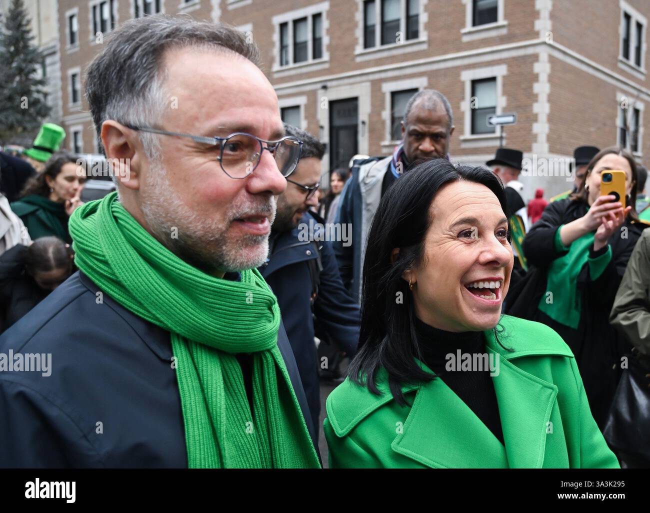 Montreal, Canada. 16th Mar, 2025. Luc Rabouin and Montreal mayor ...