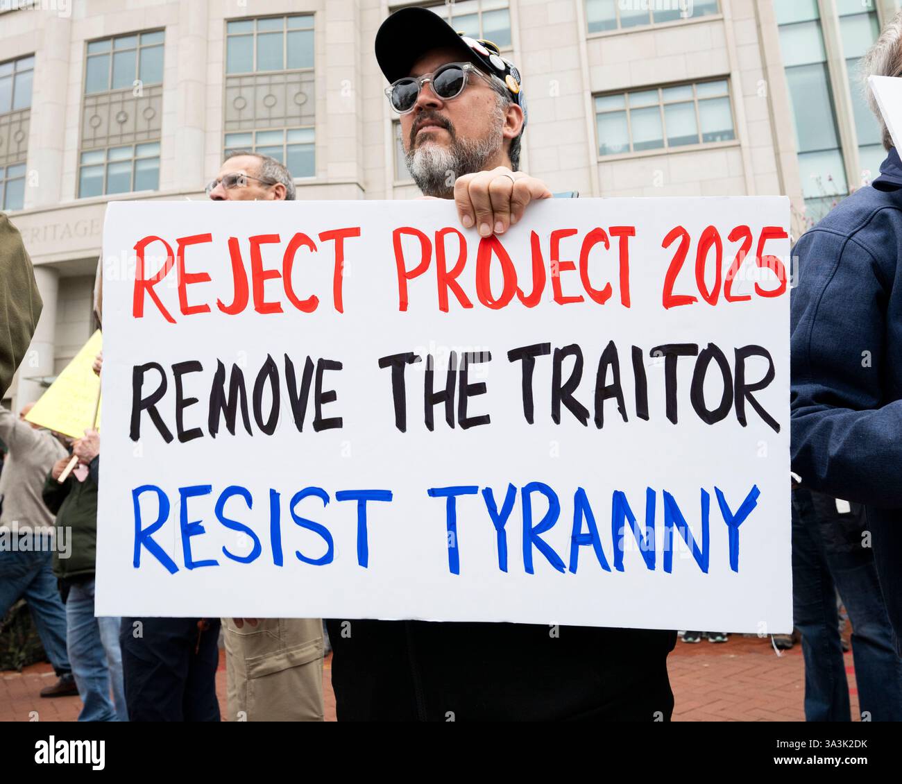 March 16, 2025, Washington, District Of Columbia, USA: A person with a ...