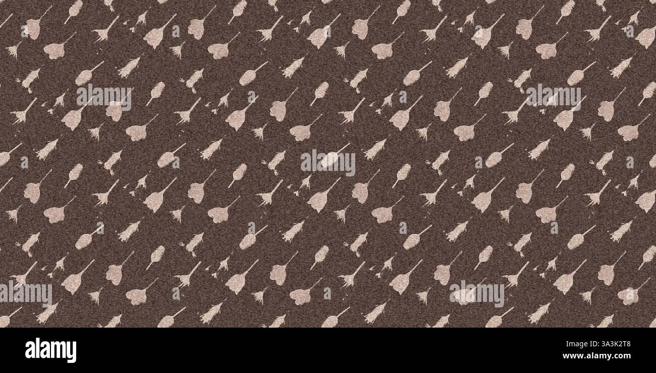Mocha brown linen floral patterns seamless patterns border design ...