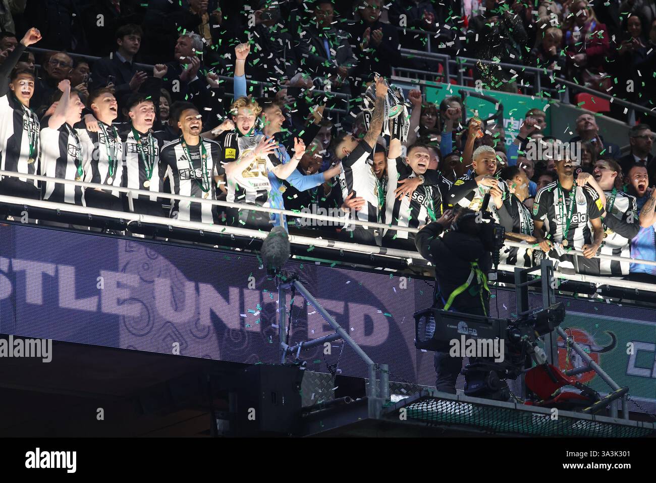 Wembley Stadium, London on Sunday 16th March 2025. Newcastle United's ...