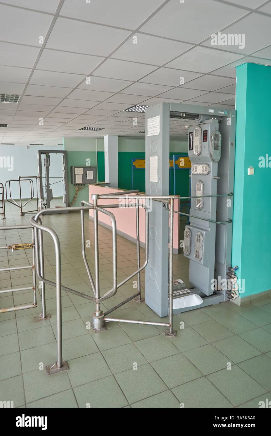 A relic of the past: a radiation control checkpoint in the Chernobyl ...