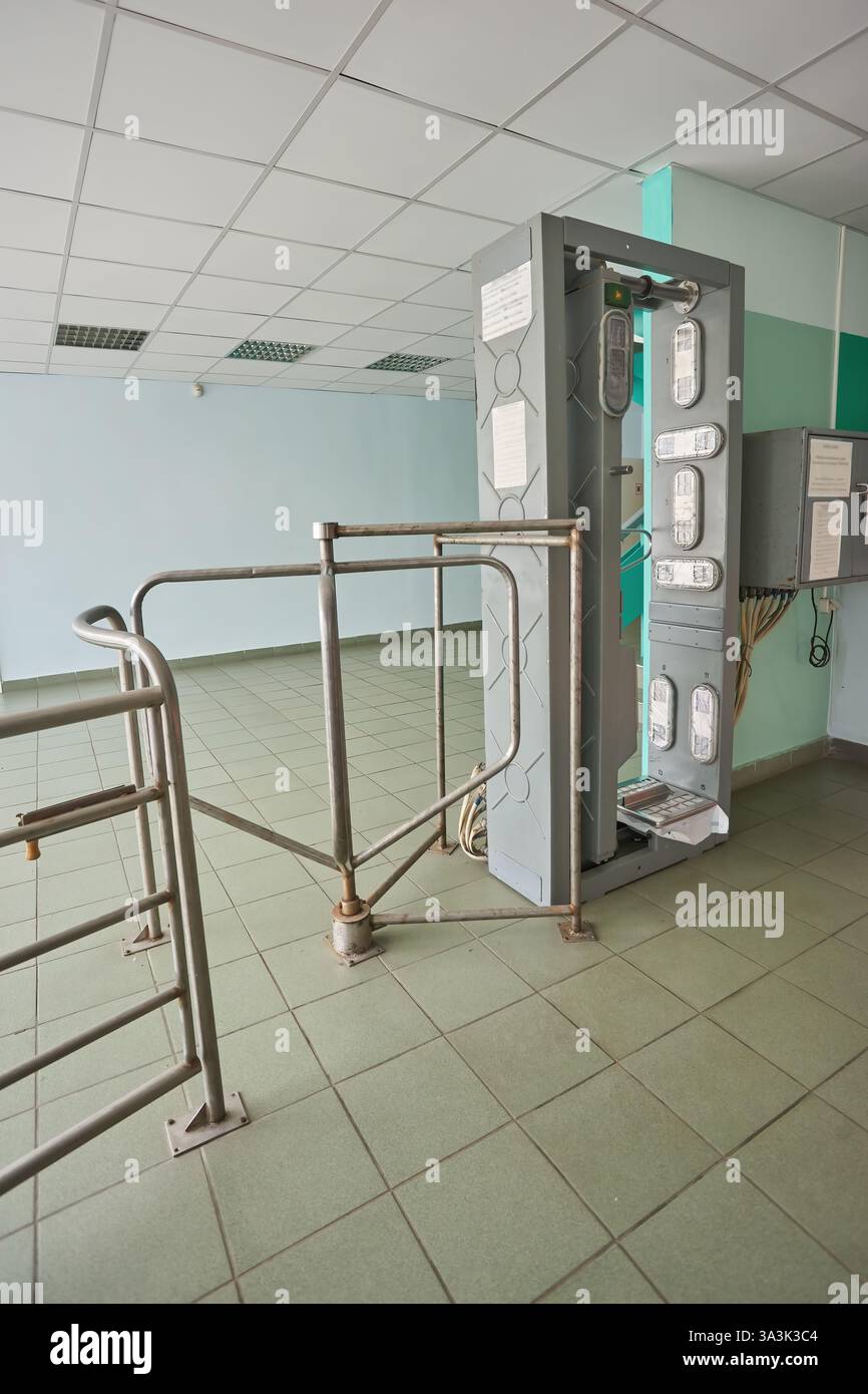 A relic of the past: a radiation control checkpoint in the Chernobyl ...