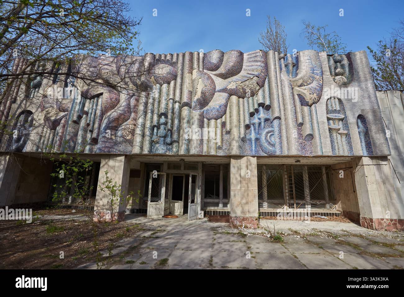 Eerie beauty of a decaying music school in Pripyat, a ghost town within ...
