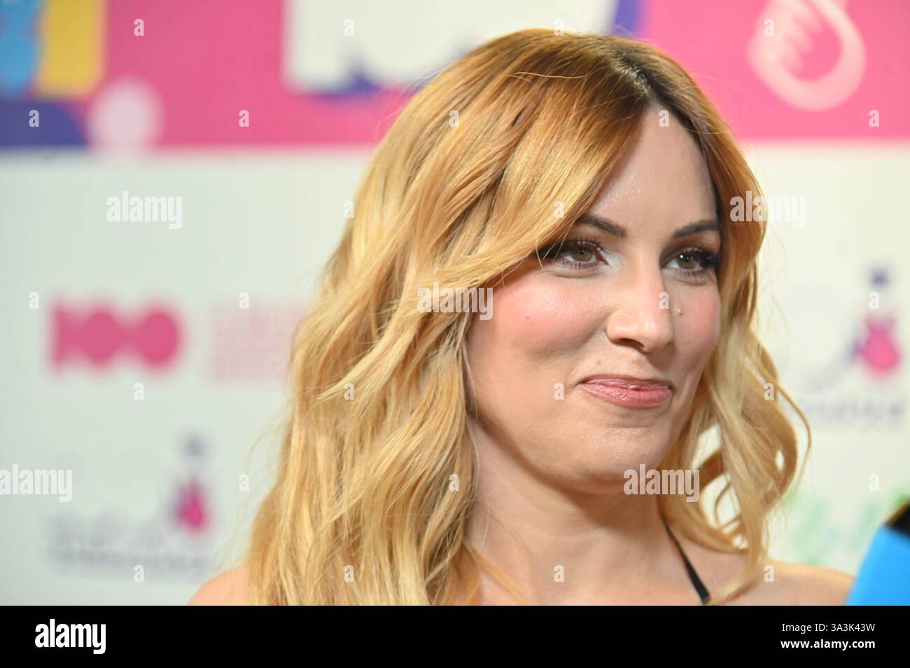 Madrid, Spain. 15th Mar, 2025. The singer Edurne during her performance ...