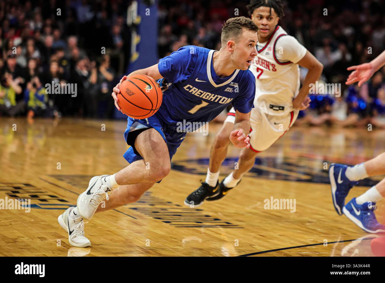 March 15, 2025, New York City, New York, USA: Creighton Bluejays guard ...