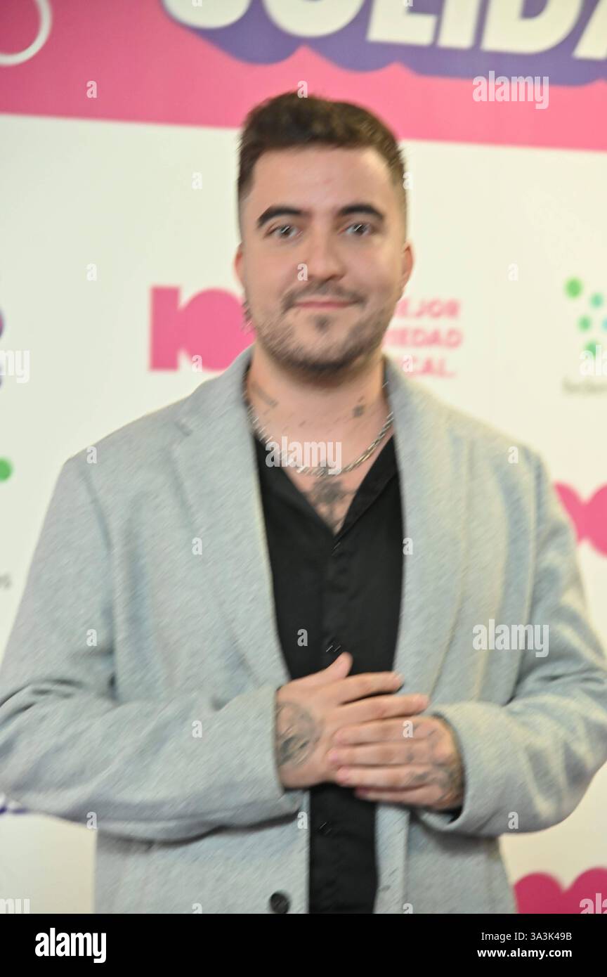 Madrid, Spain. 15th Mar, 2025. The singer Beret during his performance ...