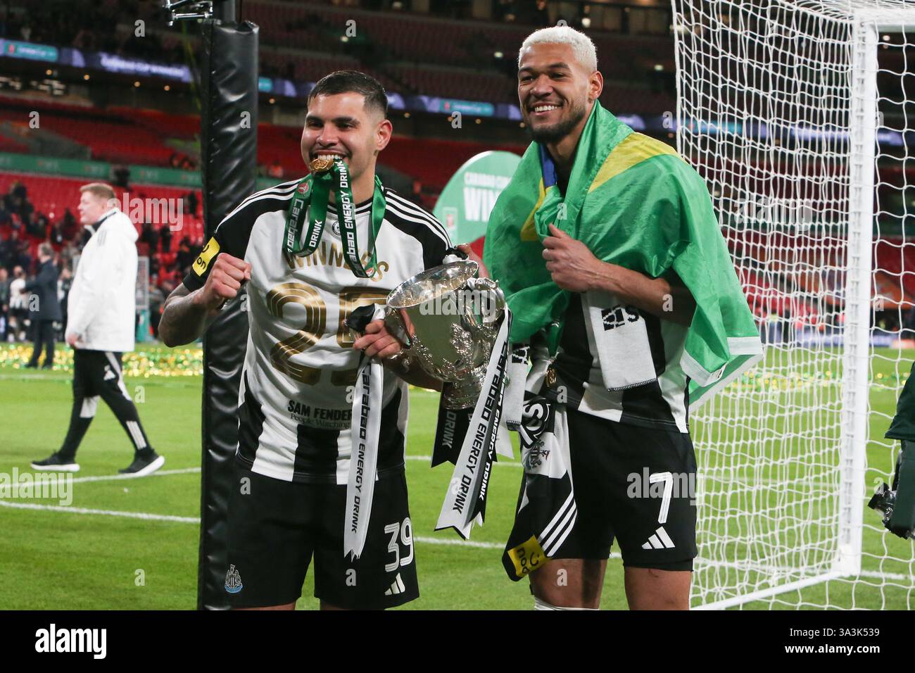 Wembley Stadium, London on Sunday 16th March 2025. Newcastle United's ...