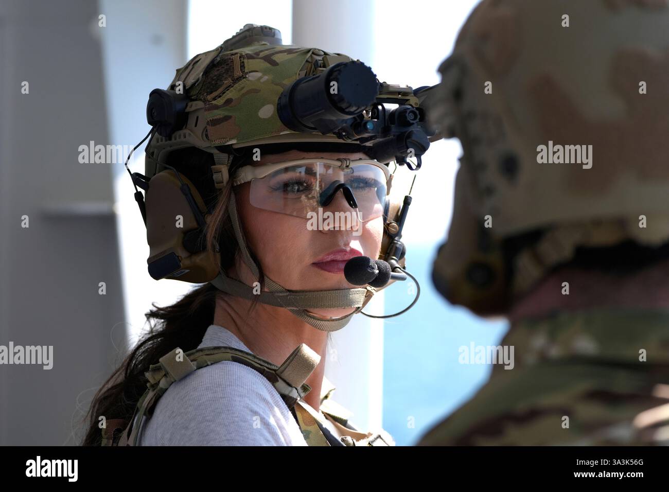 Kristi Noem tours the U.S. Coast Guard Cutter Elm, Sunday, March 16 ...