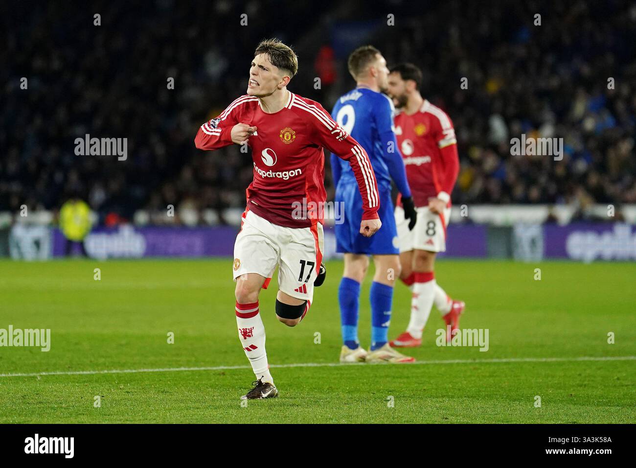Manchester United's Alejandro Garnacho celebrates scoring their side's ...