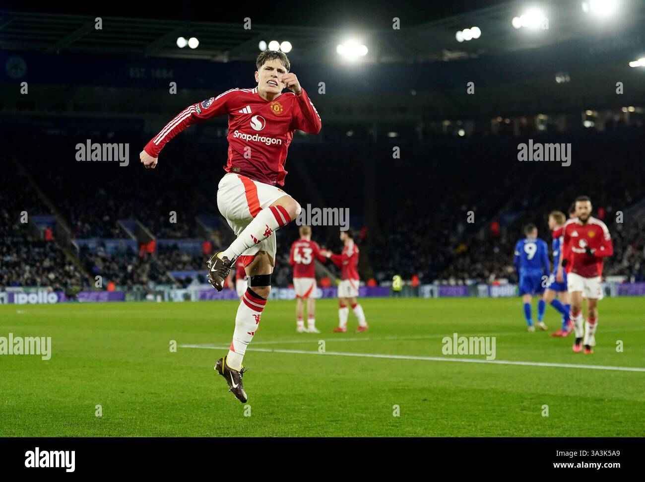 Manchester United's Alejandro Garnacho celebrates scoring their side's ...