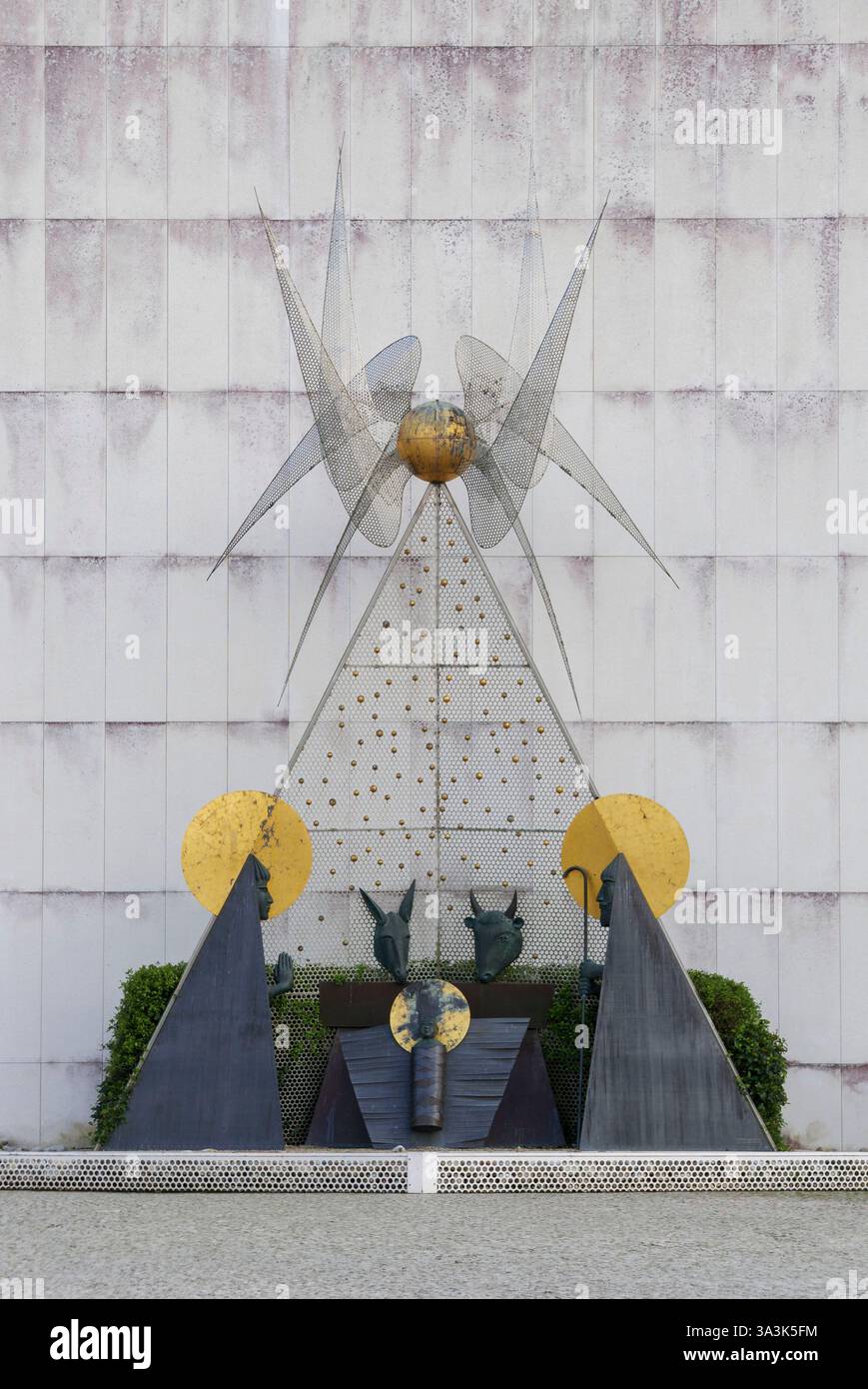 Contemporary style nativity scene at the Sanctuary of Our Lady of ...