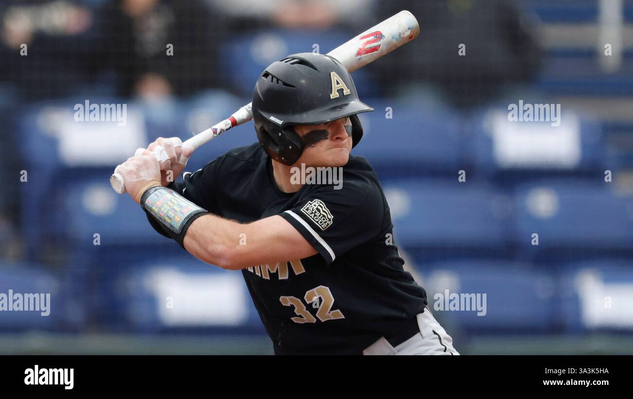 Army infielder Thomas Schreck (32) during an NCAA baseball game against ...