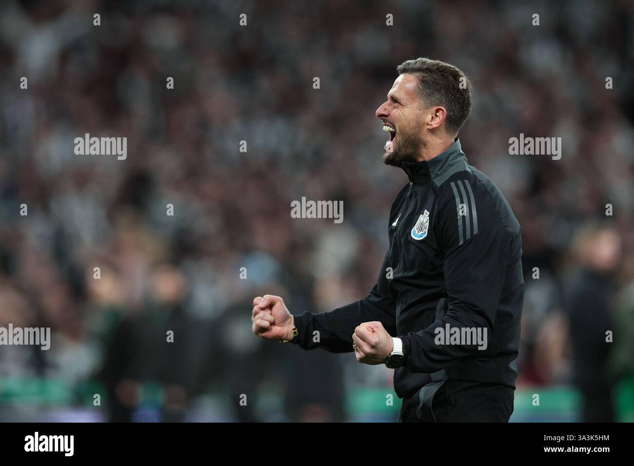 LONDON, UK - 16th Mar 2025: Newcastle United assistant manager Jason ...