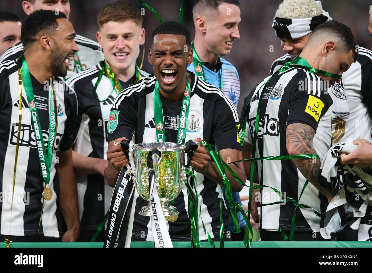 LONDON, UK - 16th Mar 2025: Alexander Isak of Newcastle United ...