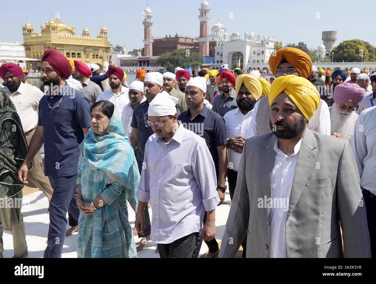 Amritsar, India. 16th Mar, 2025. AMRITSAR, INDIA - MARCH 16: Aam Aadmi Party (AAP) national ...