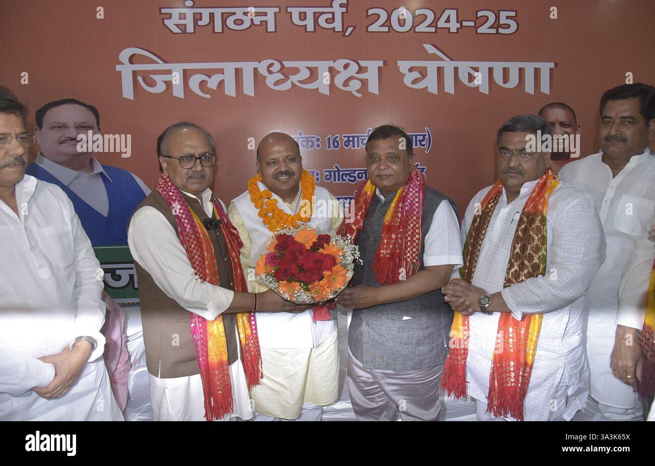 GHAZIABAD, INDIA - MARCH 16: Bharatiya Janata Party selected Mayank ...