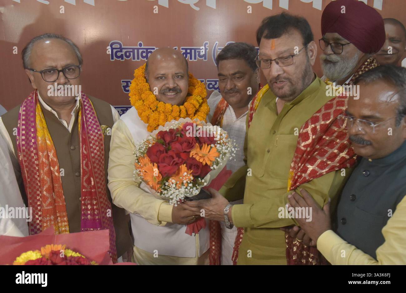 GHAZIABAD, INDIA - MARCH 16: Bharatiya Janata Party selected Mayank ...