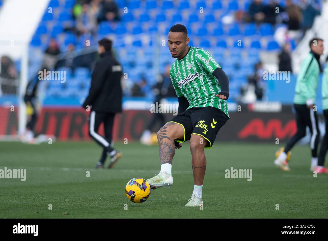 Spanish La Liga EA Sports soccer match Leganes vs Betis at Butarque ...