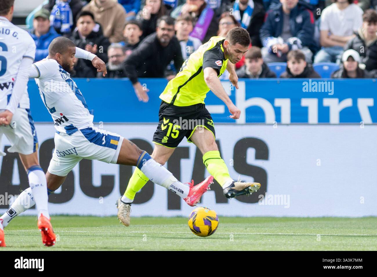 Spanish La Liga EA Sports soccer match Leganes vs Betis at Butarque ...
