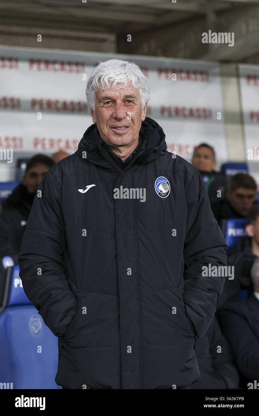 Bergamo, Italy. 16th Mar, 2025. Gian Piero Gasperini Head Coach of ...