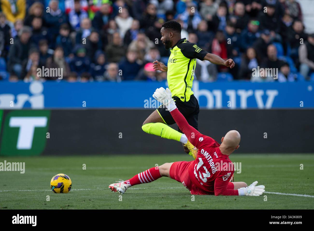 Spanish La Liga EA Sports soccer match Leganes vs Betis at Butarque ...