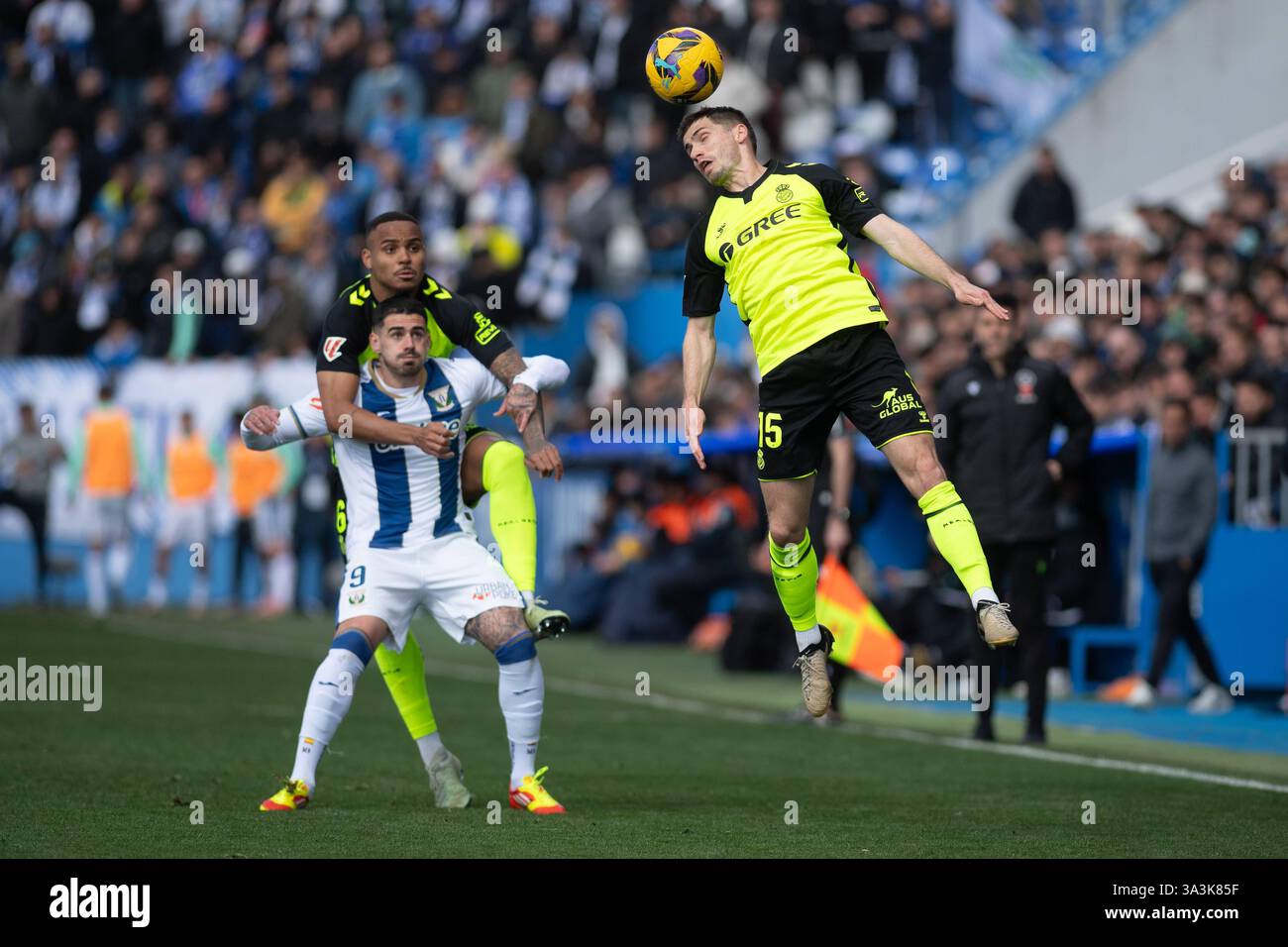 Spanish La Liga EA Sports soccer match Leganes vs Betis at Butarque ...