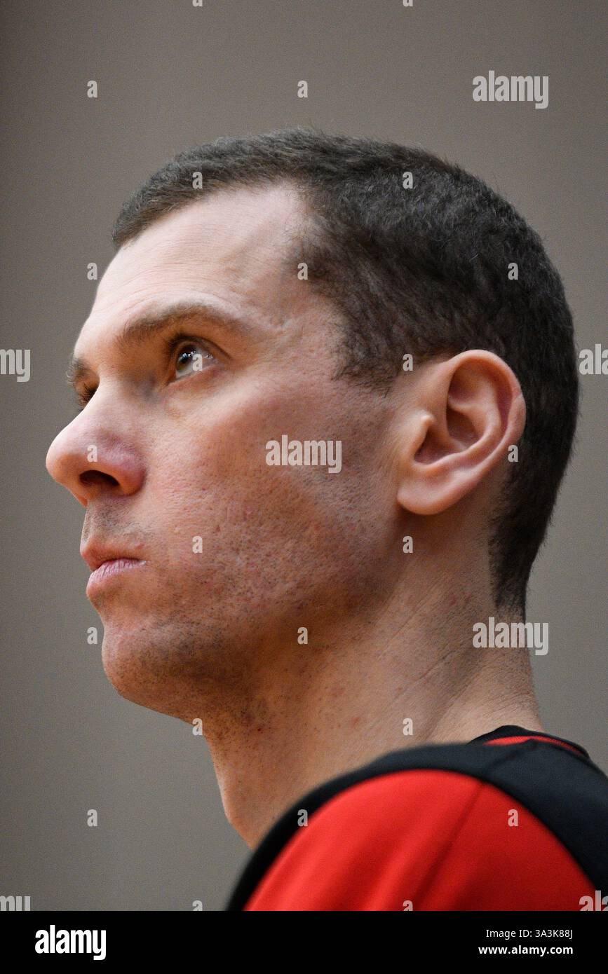 PROVIDENCE, RI - MARCH 16: Cornell Big Red head coach Jon Jaques looks ...