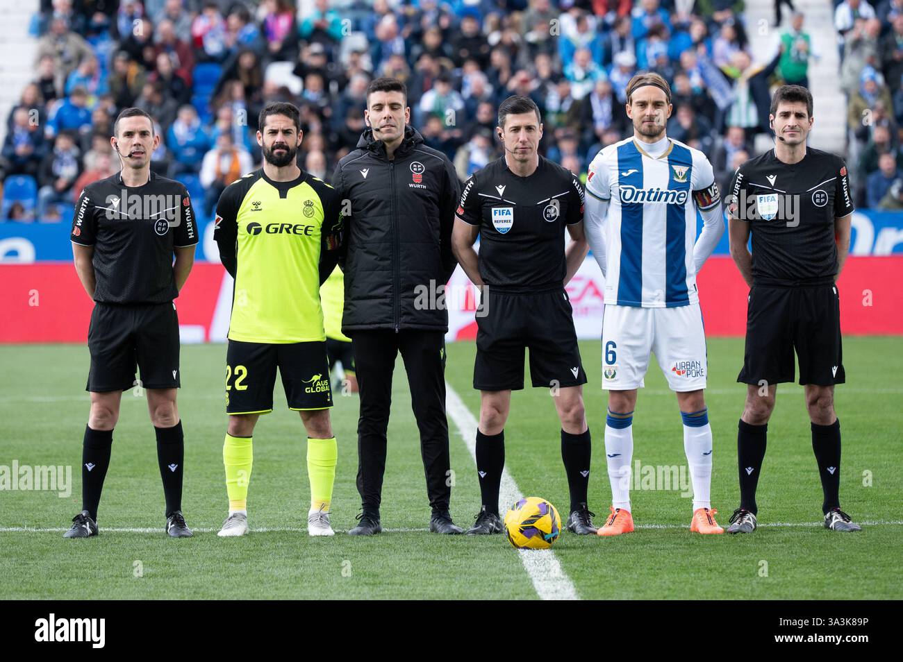 Spanish La Liga EA Sports soccer match Leganes vs Betis at Butarque ...
