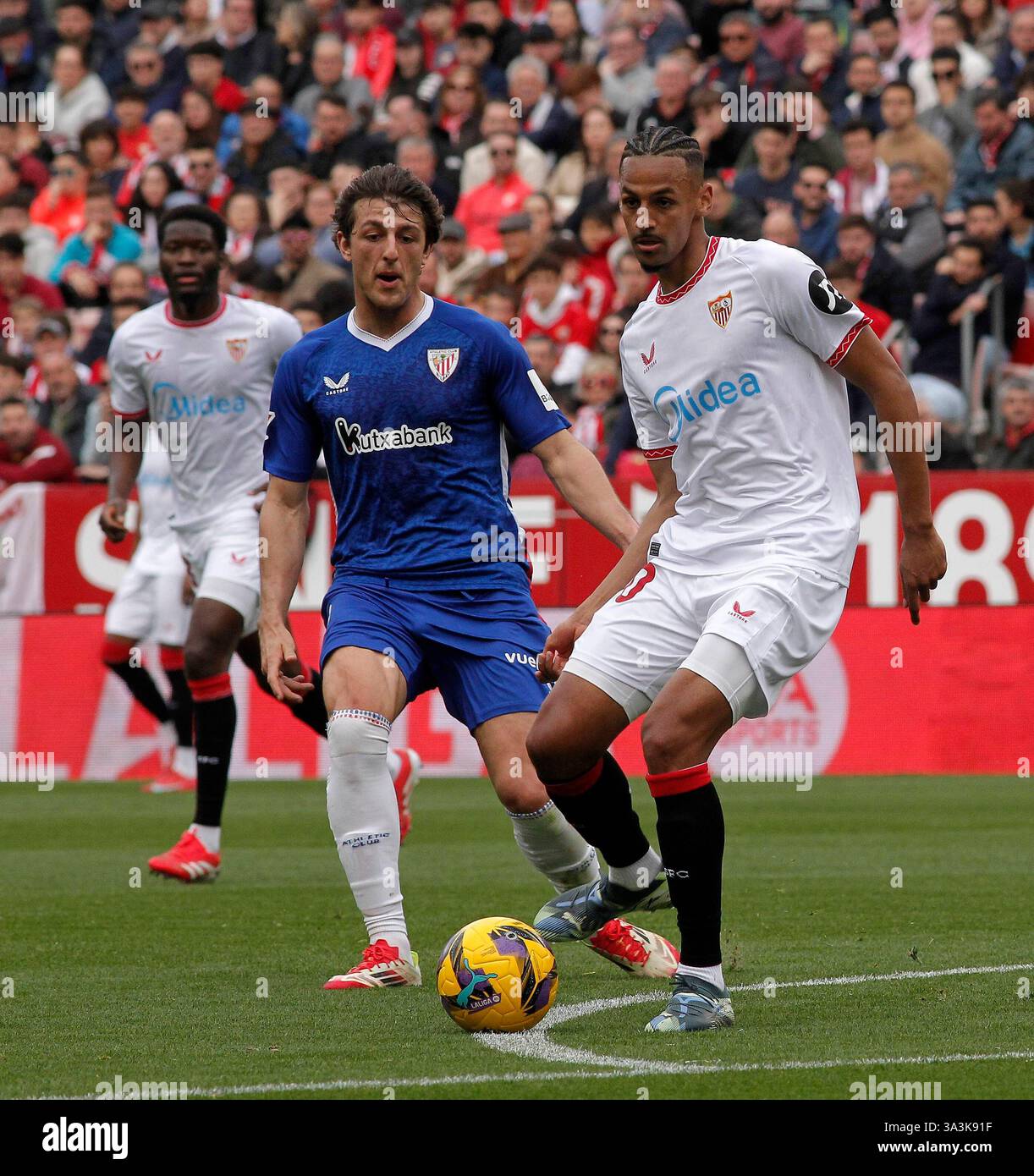 Spanish La Liga EA Sports soccer match Sevilla vs Athletic Club at ...