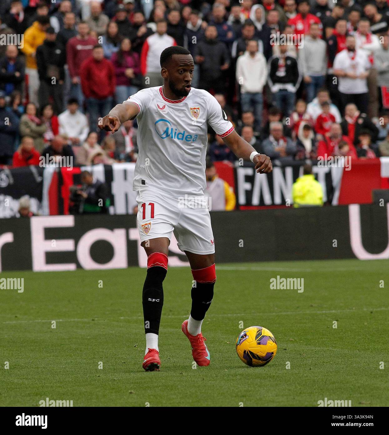 Spanish La Liga EA Sports soccer match Sevilla vs Athletic Club at ...