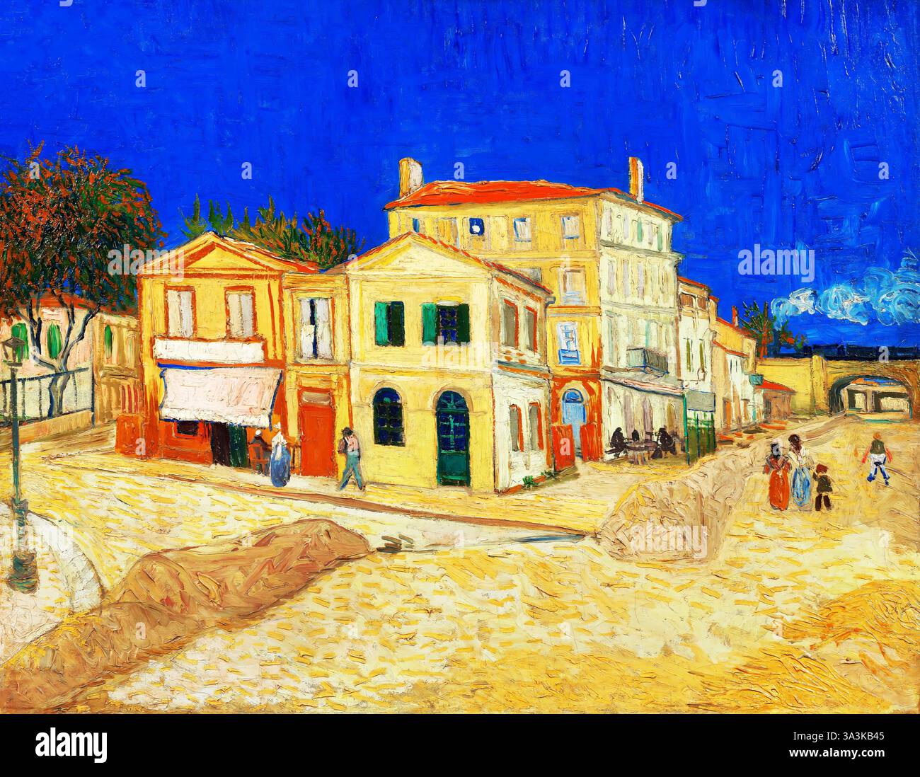 Vincent van Gogh The Yellow House 1888 Famous Post-Impressionist ...