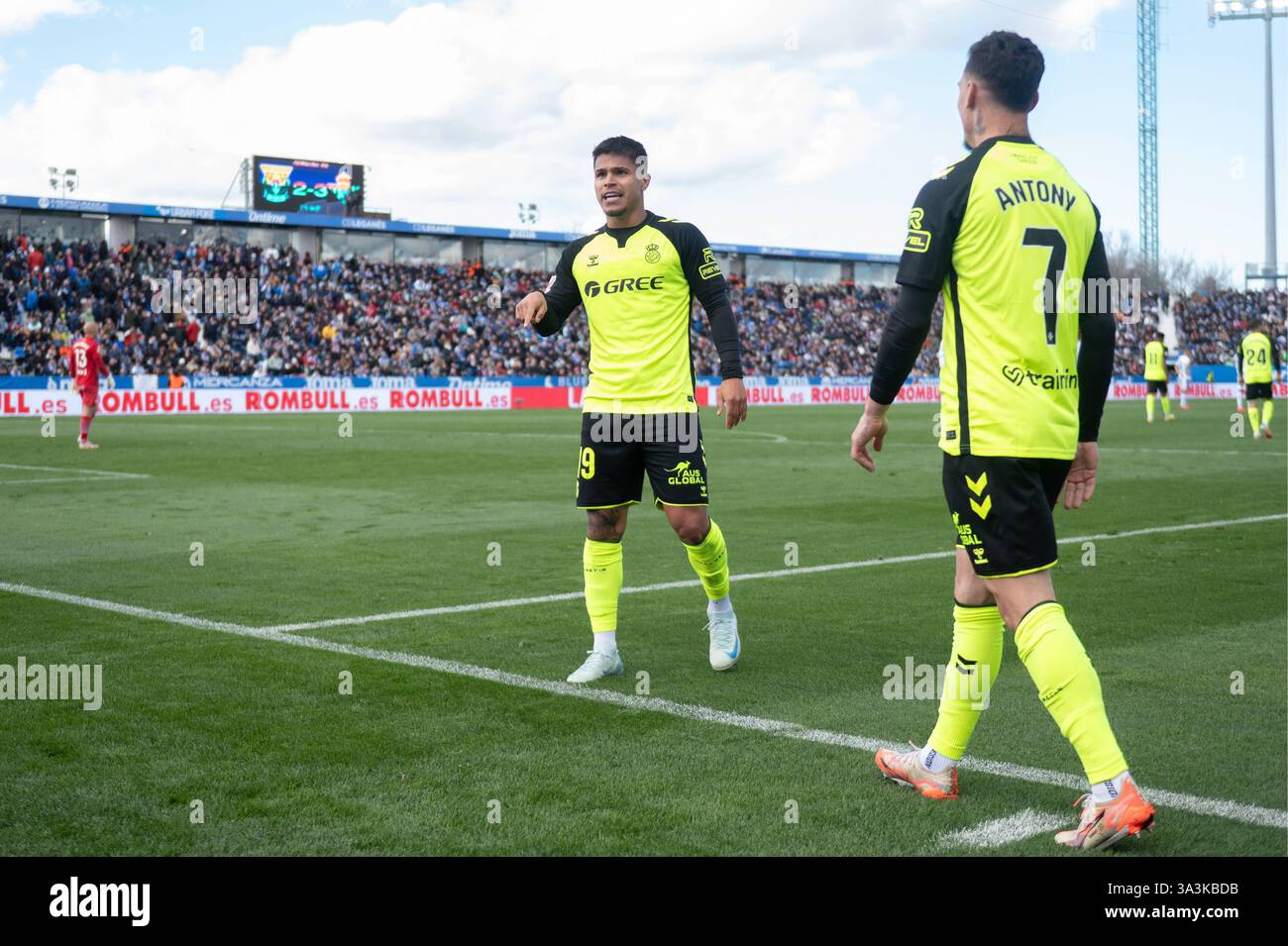 Spanish La Liga EA Sports soccer match Leganes vs Betis at Butarque ...